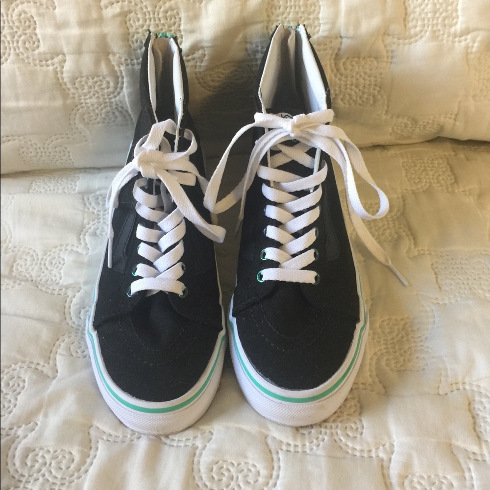 Vans Iridescent Eyelets Sk8-Hi Slim Zip Sneakers. - Gem